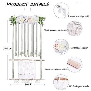 cherrboll Bows Holder for Girls, X-Large Capacity Headbands Hair Bows Organizer Stand Wall Hanger Decor for Nursery Room Toddler Women