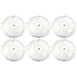 6 Pack Felji Microfiber Replacement Mop Pads Fit Hurricane PRO 360 Rotating Spin Magic
