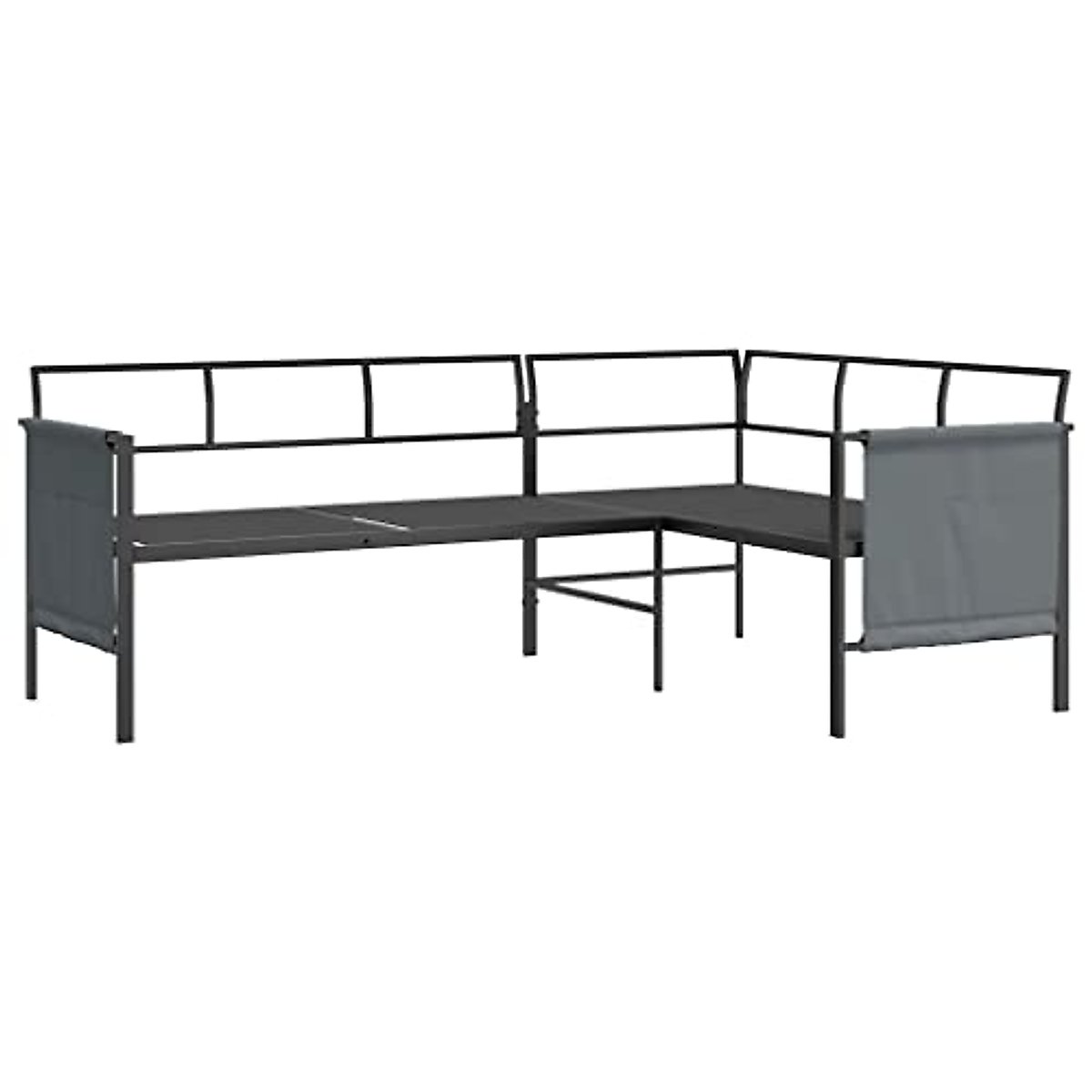 WFAUIBR Dining Set 2 Piece Patio ，Classic Sofa Set，Segmented Sofa Set，for Deck, Pool Side, Bedroom, Living Room, Coffee Shop，Porch Garden，66.1" x 45.7" x 25.6"