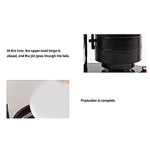 Button Maker Machine, Multiple Sizes 1+1.25+2.25 Inch DIY Pins Badge Button Pressing Machine, Badge Punch Press with 100pcs Button Parts, Circle Cutter, Magic Book (32mm)