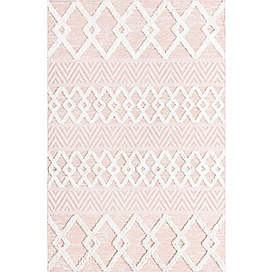 Rugs.com Sabrina Soto Casa Collection Rug – Pink High Rug Perfect for Bedrooms,Dining Rooms,Living Rooms,5' 3 x 8'