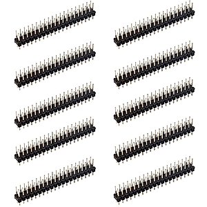Treedix 10pcs Double Row Straight Connector Pin Header 0.1in 2x20 pin Compatible with Raspberry Pi Zero GPIO