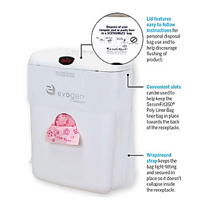 Evogen No-Touch Combination Receptacle (EVNT-CWR), White