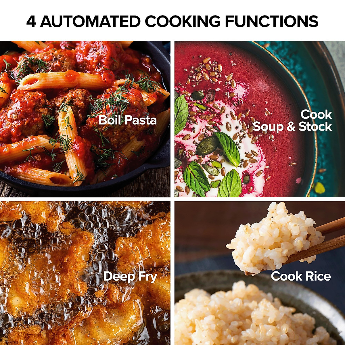 Nuwave Upgraded Induction Cooktop, 3 Wattage Control, Patented Digital Temp Probe, 8”Large Heating Coil, 12”Shatter-Proof Ceramic Glass,106 Temps-Ctrl