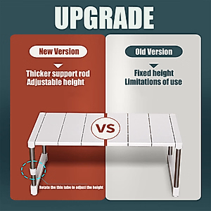 HDAIUCOV Upgraded Tension Shelf, Expandable Cabinet Organizer,Adjustable Height Shelves,Locker Shelf, Cabinet Pantry Shelf,Organization and Storage for Kitchen/Bathroom/Closet 1pcs