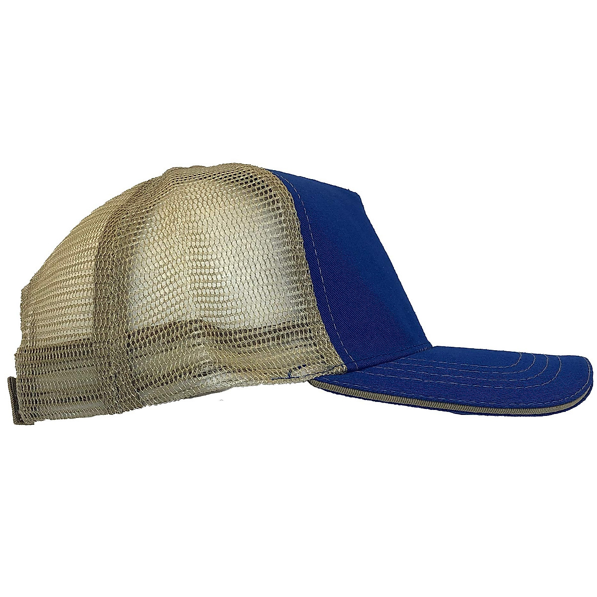 Haase Unlimited Autism Mom - Raise Awareness Twill Soft Mesh Trucker Hat (Royal Blue/Khaki)