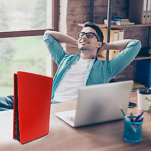 Hongjingda PS5 Console Skin Cover, Plastic Hard Shell for PlayStation 5 Console, Prevent dust and Scratches, Easy to Install, 3 Colors