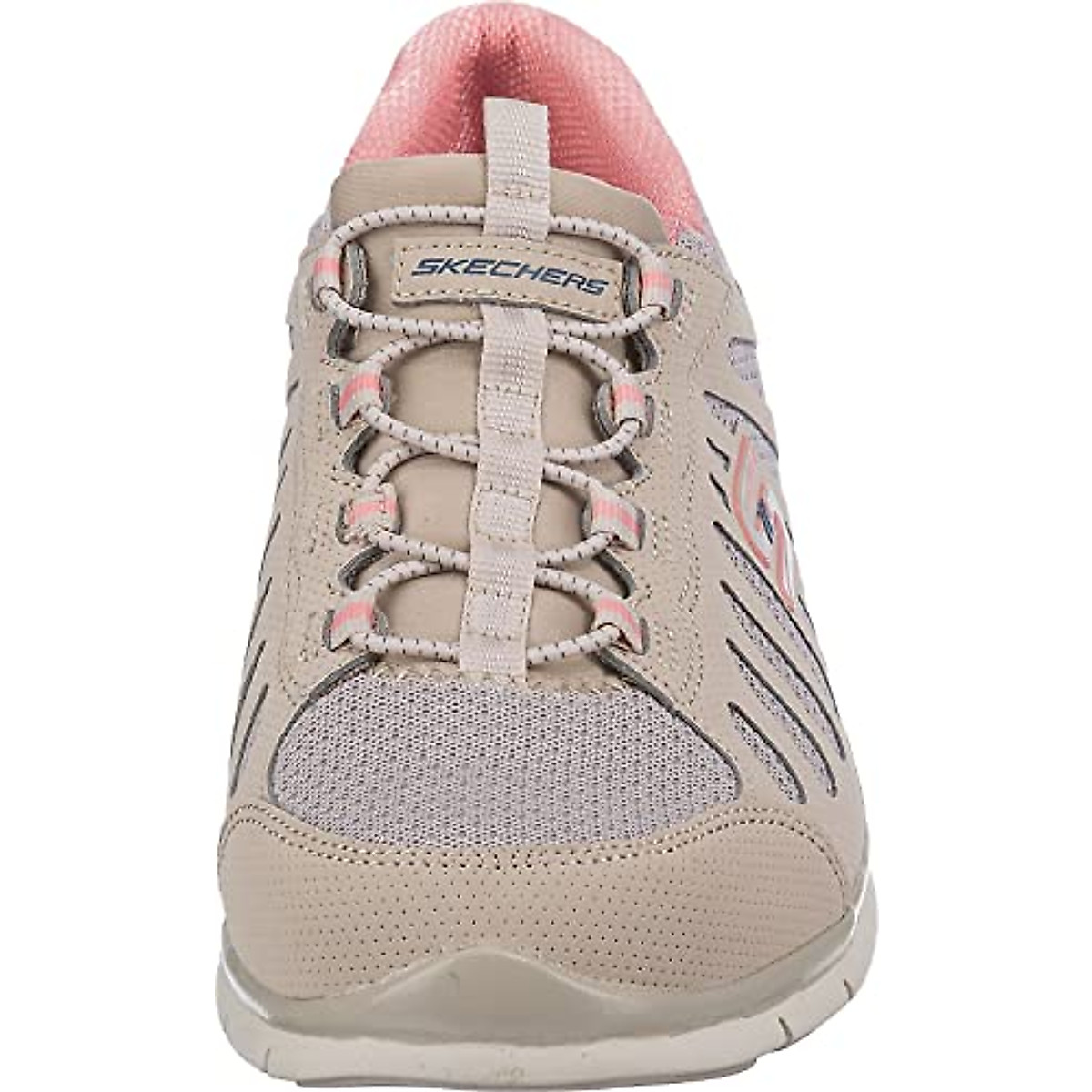 Skechers - Womens Gratis - Be Magnificent Slip-On Shoes, Size: 8.5 M US, Color: Natural/Pink