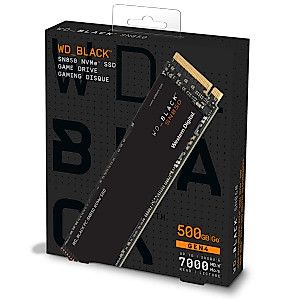 Western Digital WD 500GB WD_Black SN850 NVMe PCIe 4.0 M.2 Internal Gaming SSD Without Heatsink