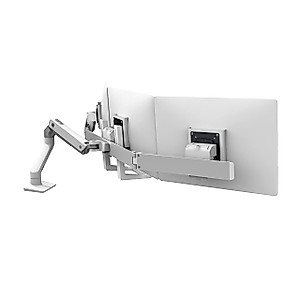 Ergotron – HX Triple Monitor Bow Kit – Add-on for HX Desk and HX Wall Monitor Arms – White