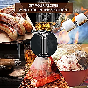 Old Fashioned Cocktails Smoker Kit with Torch,6 Flavors Wood Chips for Cocktail Whiskey Bourbon Smoker Tools,Drink Smokiness Bar Accessories Set,Gifts for Whiskey Lovers,Dad,Husband,Men