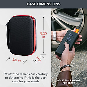 WAYCLIF 4-in-1 Tire Inflator Portable Air Compressor w/Quick Inflate Technology, Tire Pressure Gauge, Dual Screen, 150 PSI Cordless Air Pump for Cars, Bikes, Balls, Inflatable & Tire Repair Kit, Case