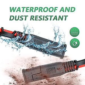 JXMXRPV SAE to SAE Extension Cable 12AWG 6FT, SAE Extension Cable Quick Disconnect Connector with SAE Polarity Reverse Adapter Trolling Motor RV Battery Motorcycle Cars Tractor (12AWG 6FT)