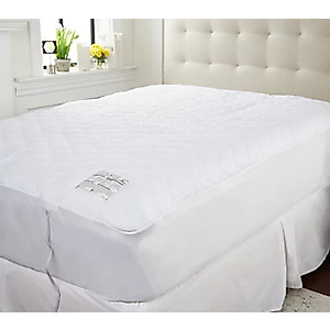 Home Reflections Quilted Heated Mattress Pad Includes 2 remotes, 10 Temperature presets, 10 Hour auto-Shut Off, Machine Washable (King)