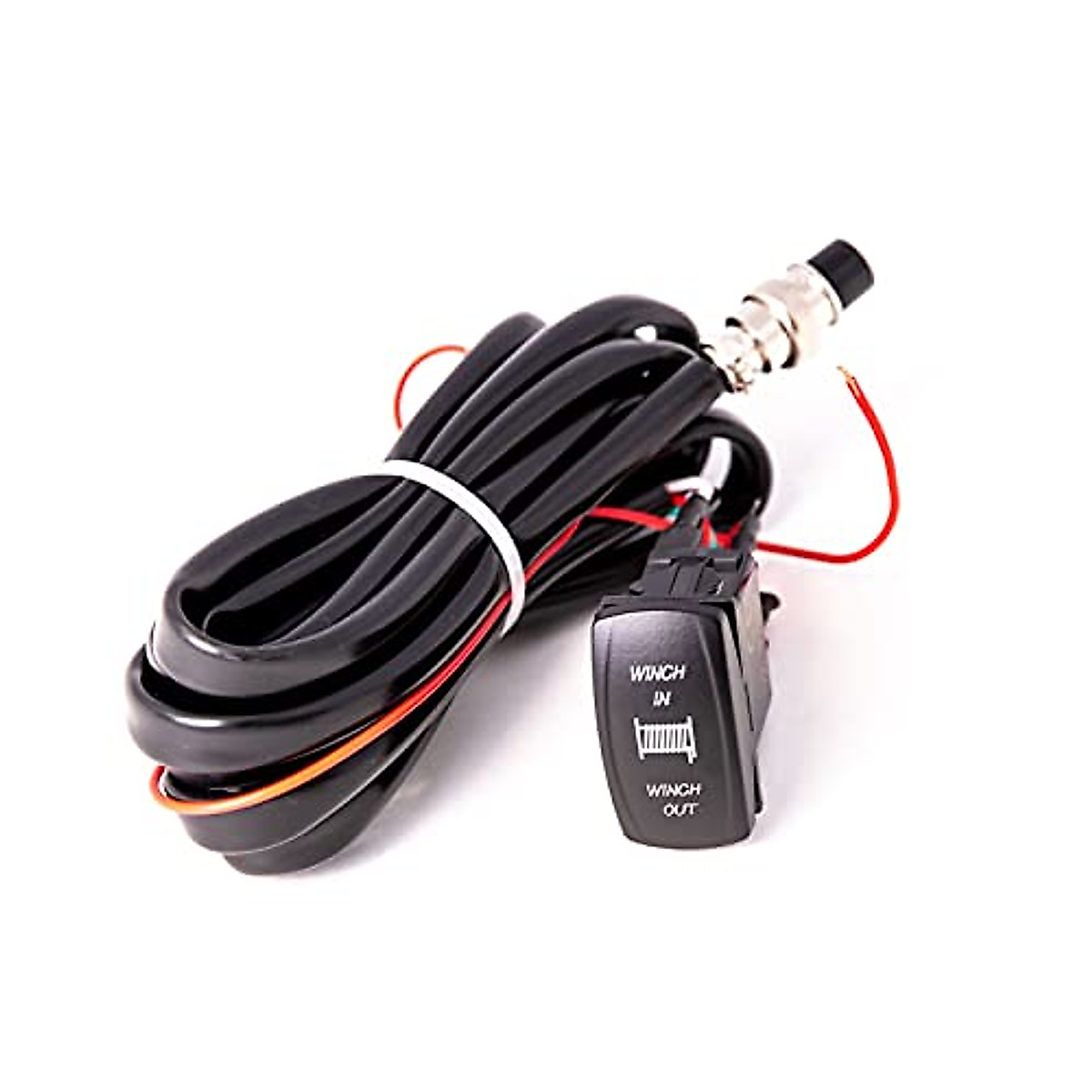 SuperATV Black Ops 6000 LB Winch Kit for UTV/ATV | Includes 50' Synthetic Rope | Permanent Magnet DC 12V, 1.9 HP Motor and More!