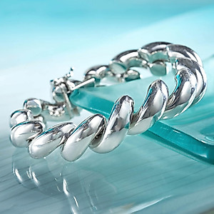 Ross-Simons Italian Sterling Silver Large San Marco Bracelet. 8.25 inches