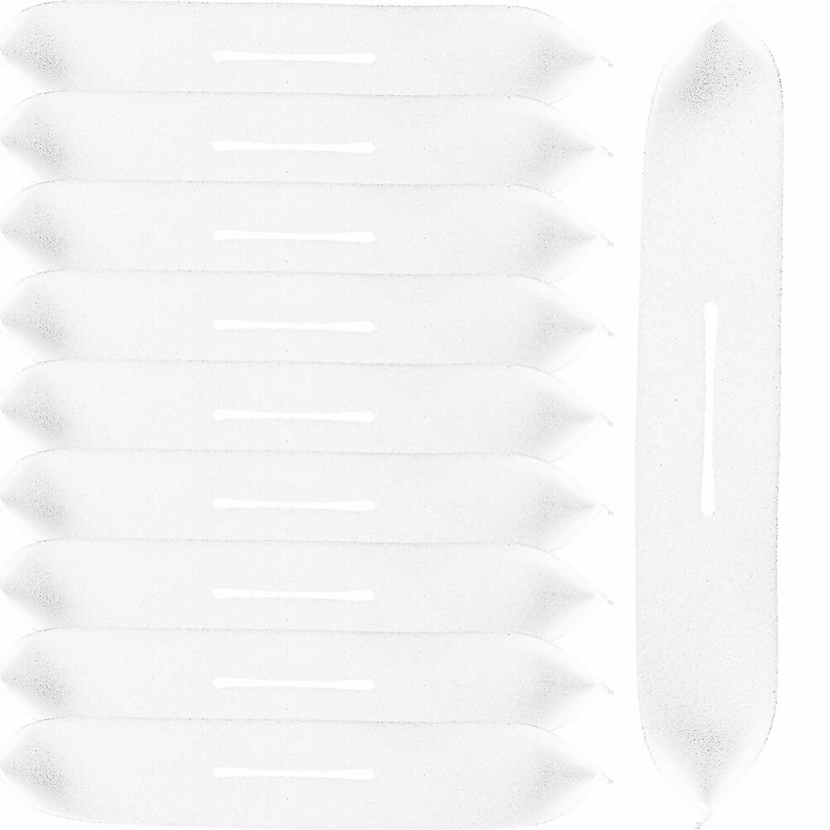 Uonlytech 50pcs Foam Padded for Hangers Clothing Hanger Sleeve Clothing Protectors Sponge Cases Shoulder Hanger Covers for Hanging Dresses Sweaters Suits White