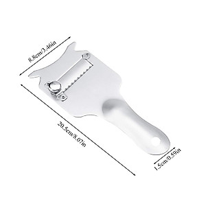 Yosoo Sliver Cheese, Truffle Cheese Stainless Steel Safe Truffle for Kitchen Gadget Rape A Truffe Truffle Shaver