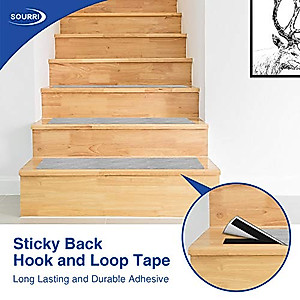 1 Inch x 26 Feet Hook and Loop Tape Sticky Back Fastener Roll, Nylon Self Adhesive Heavy Duty Strips Fastener for Home Office School Car and Crafting Organization