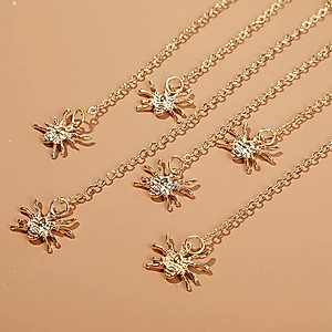 Woent Spider Leg Chain Layered Pearl Thigh Chain Snake Insect Body Chain Summer Beach Accessories Jewelry for Women Girls (spider)