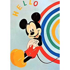 Disney Mickey Mouse M28, Okay and Stars Fleece Throw Blanket