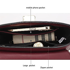 MKF Collection Designer Fashion Shoulder Bag for Women, Stylish Handbag Crossbody Purse