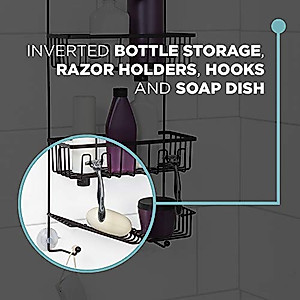 Zenna Home Hanging Over-The-Shower Caddy, Oil Rubbed Bronze