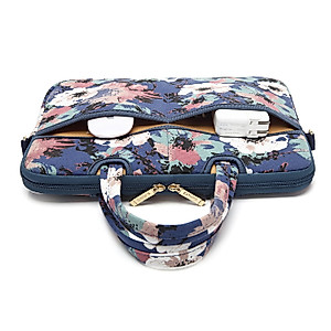 kayond Watercolor orchid Patten water resistant Laptop Shoulder Messenger Bag Case Sleeve for 14 Inch 14.1 Inch Laptop,Laptop Briefcase