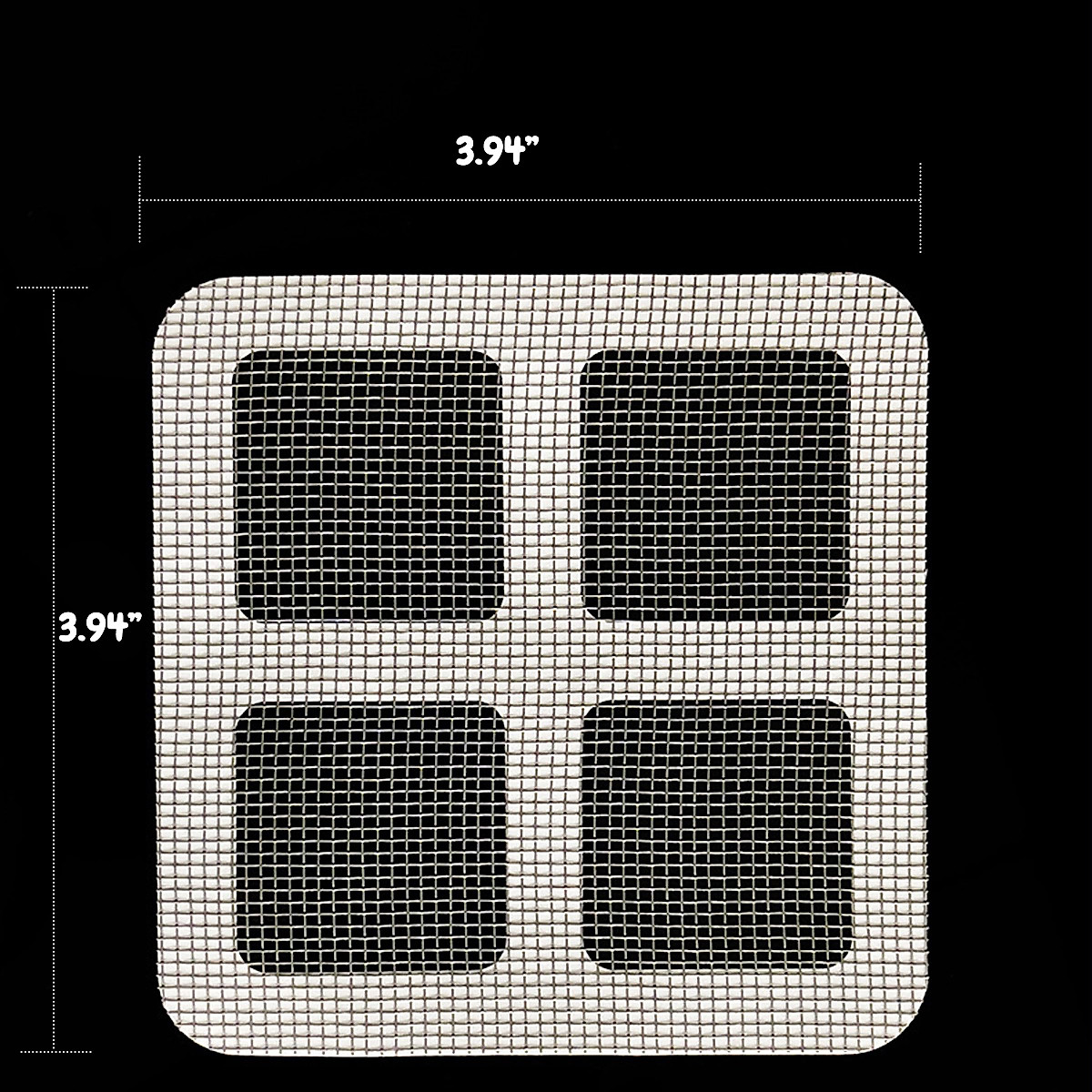 25pcs 4" X 4" Disposable Shower Drain Cover,Bathroom Hair Catcher,Drain Mesh Cover Strainer for Laundry Bathtub Kitchen and Sink