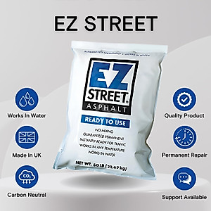 EZ Street EZ50 Asphalt Cold Patch Pothole Repair, 50-Lbs. - Quantity 1