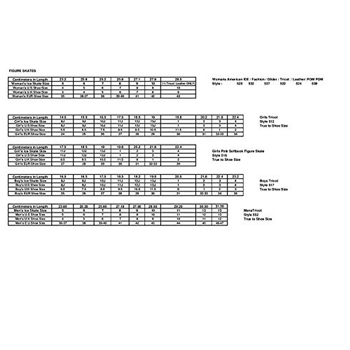 American Athletic Shoe Girl's Little Rocket Double Runner Ice Skate, White, 8