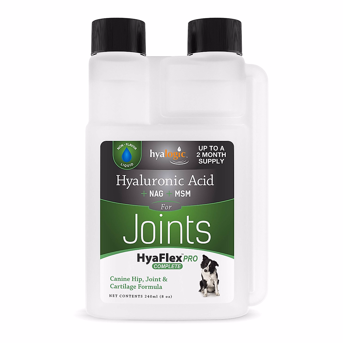 Hyalogic HyaFlex Pro-Complete Dog Joint Supplement, Canine Joint Support – Hyaluronic Acid Joint Supplement for Dogs –w/Glucosamine MSM Supplement 30-60 Day Supply, Cartilage & Coat Supplement