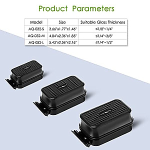 AQQA Magnetic Aquarium Fish Tank Cleaner Fish Tank Glass Algae Scraper Glass Cleaner Scrubber Floating Clean Brush Suitable for Freshwater and Saltwater