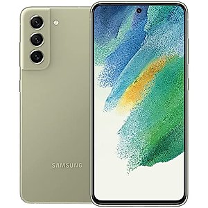 Samsung Galaxy S21 FE 5G Cell Phone, Factory Unlocked Android Smartphone, 128GB, 120Hz Display, Pro Grade Camera, All Day Intelligent Battery, (Olive Green) (Renewed)