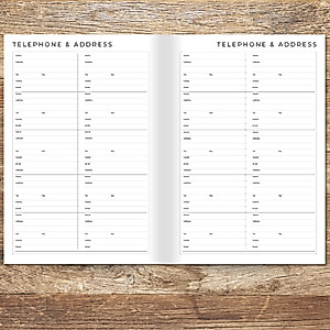 GRC 2023 Monthly Planner, January - December, Floral Calendar & Organizer, 7" x 10", Saddle Stitch Bound