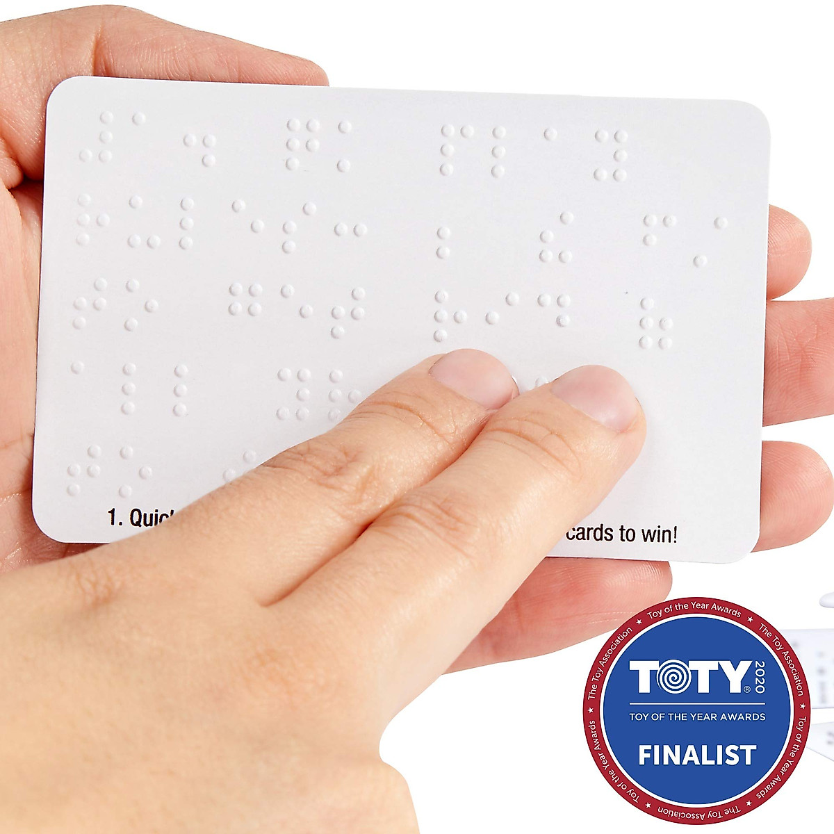 Mattel Games UNO Braille Card Game for Kids & Adults with Cards Specially Designed for Blind and Low-Vision Players