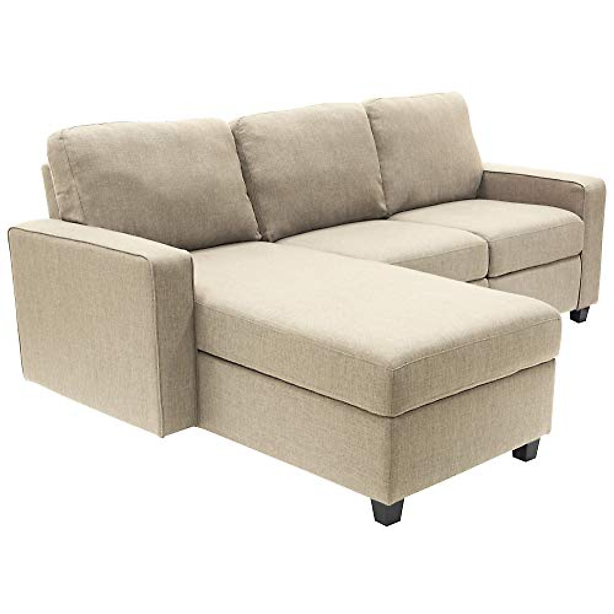Serta Palisades Reclining Sectional with Left Storage Chaise - Beige