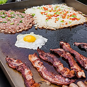 Nexgrill 2-Burner Propane Gas Griddle, 38,000BTUs, 514 sq. in. Flat Top for Outdoor Cooking, Patio, Tailgating, and Backyards, Cart with Caster, Side Shelves, Black, 720-0785