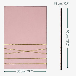 Navaris Fabric Memo Bulletin Board - 20" x 28" Velvet Memory Board for Wall to Display Photo Collages, Pictures, Notes - Includes 6 Push Pins - Pink