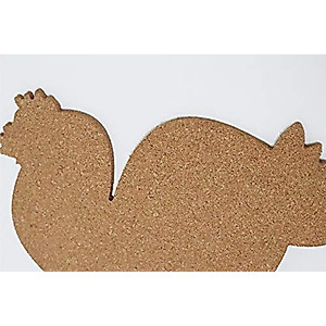 Pinboard Cactus Shaped Wall Decor - Cork Board with 6 Pushpins - Bulletin Board Display,School or Classroom Home Decor