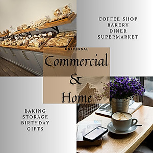 50 Large Paper Bread Bags Homemade Bread Sourdough Bread Bags Paper Biodegradable Pastry Bakery Bag with Window for Freshness and Safety - Baked Food Storage Label Seal Sticker