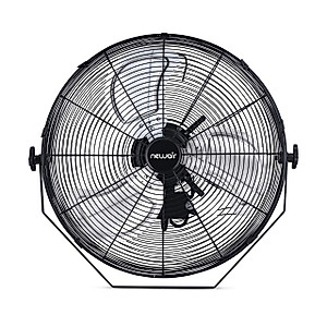 NewAir 18” Outdoor High Velocity Wall Mounted Fan with 3 Fan Speeds and Adjustable Tilt Head, NIF18WBK01