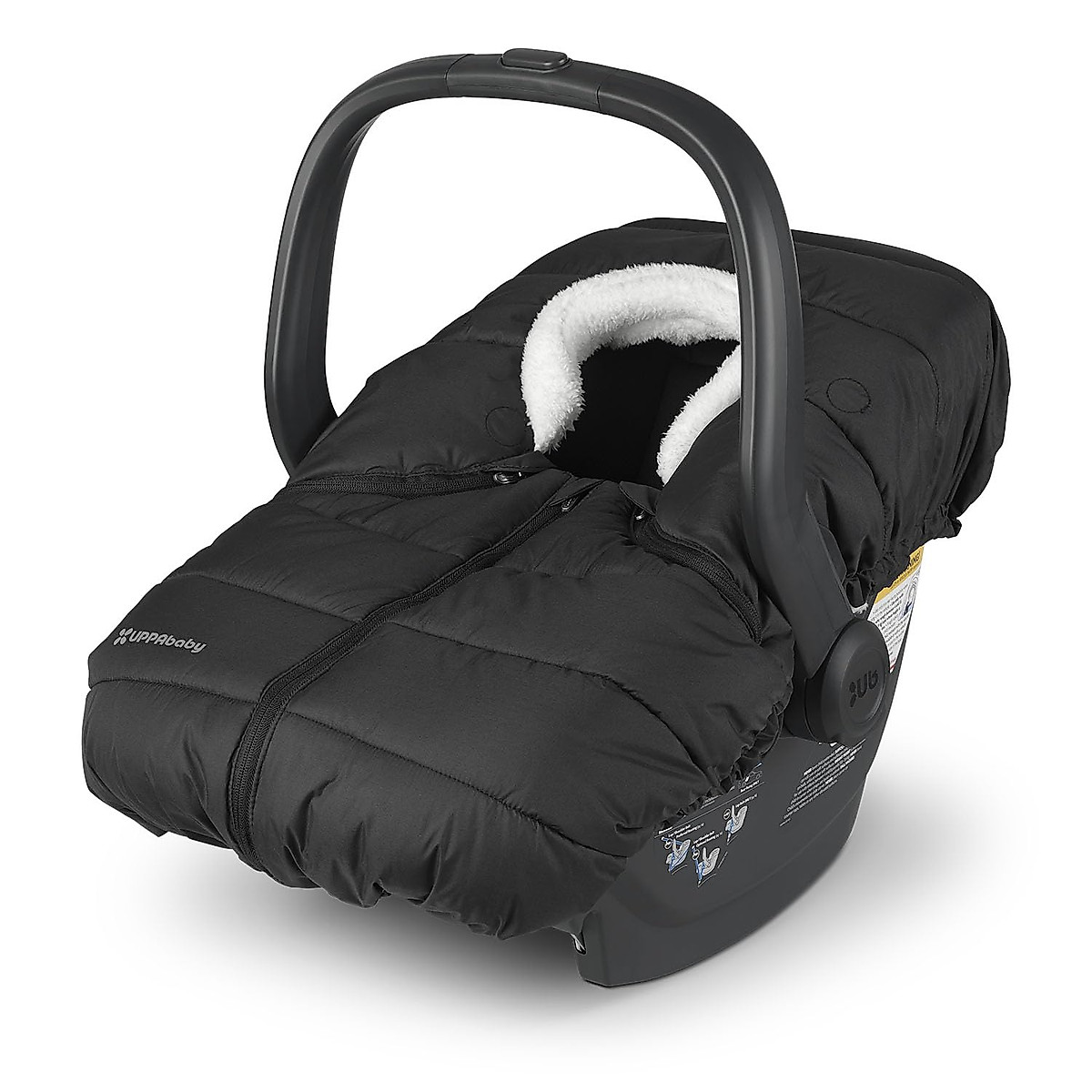 UPPAbaby CozyGanoosh Footmuff/Easily Attaches to Strollers + RumbleSeat/Ultra-Plush, Weather-Proof/Charcoal
