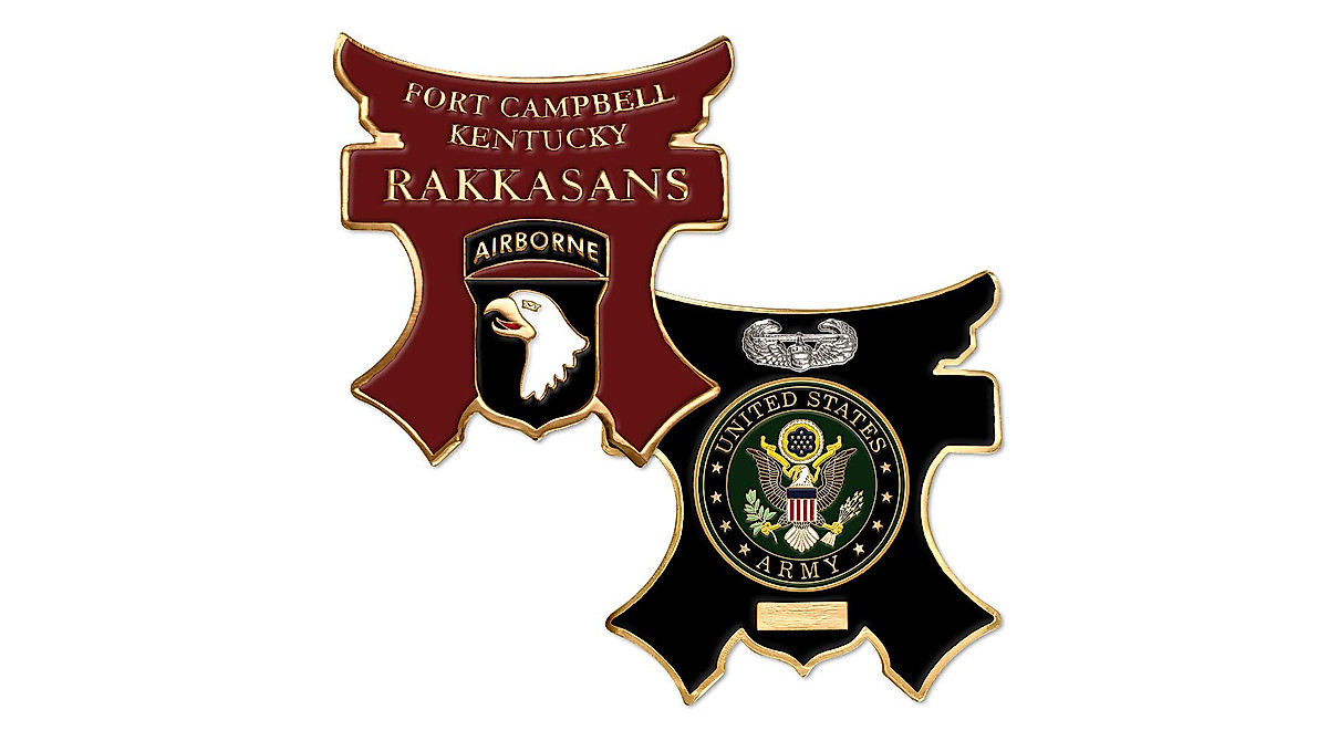 U.S. Army Fort Campbell Rakkasans Challenge Coin - Officially Licensed