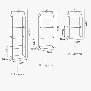 MSR Imports Pull Down Hanging Closet Caddy - Storage Space Organization System Gray