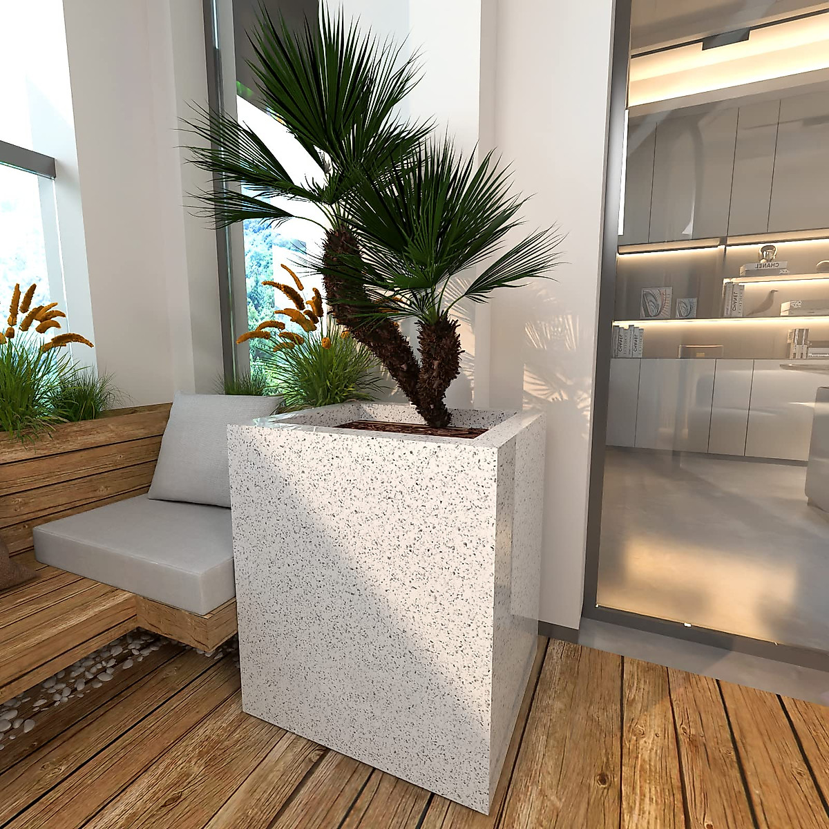 Glossy Marble Paper for Countertop Marble Peel and Stick Wallpaper Granite Wallpaper White Marble Sticker Waterproof Marble Self Adhesive Wallpaper 23.6”×393” Easy to Install & Clean, Removable