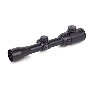 CenterPoint LR273RG2 2-7x32mm Rifle Scope with Illuminated T.A.G. Reticle and Picatinny Rings,black
