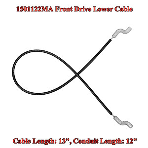 Wanotine 1501122MA Front Drive Lower Cable for Murray Snowblowers 1501122 313449MA MT1501122MA