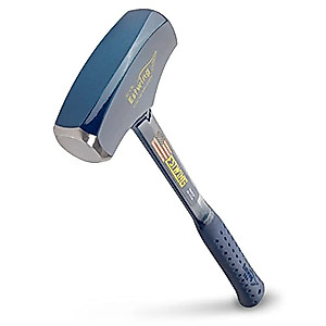 ESTWING BIG BLUE Drilling/Crack Hammer - 4-Pound Long Handle Sledge with Forged Steel Construction & Shock Reduction Grip - B3-4LBL