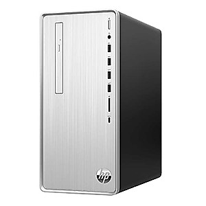 HP 2022 Pavilion Desktop, 11th Gen Intel Core i7-11700F 8-Core Processor, AMD Radeon RX 550 Graphics, 64GB RAM, 2TB SSD + 8TB HDD, DVD, HDMI, DisplayPort, DVI, Wi-Fi, Windows 11 Home, Silver